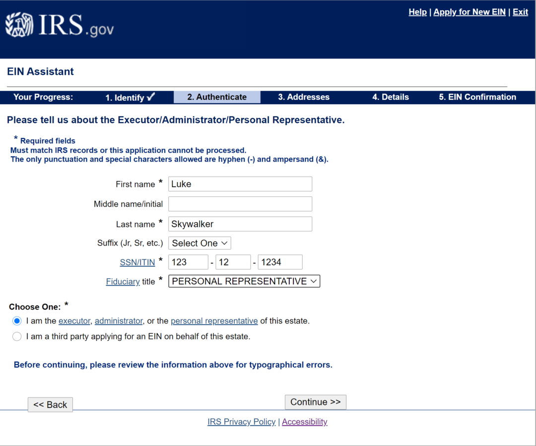 How to Apply for an Estate EIN or TIN Online [9-Step Guide]